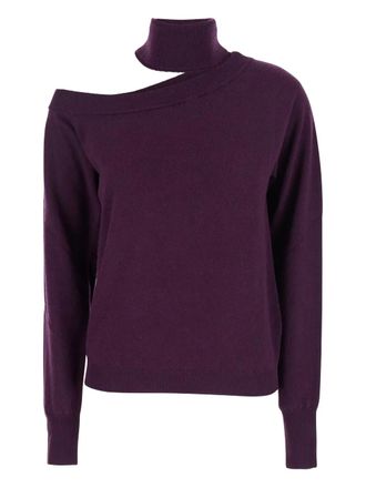 Federica Tosi pull à épaules dénudées - Violet