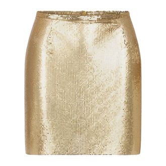 Paco Rabanne Sequin Mesh Bleistiftrock - - Skirts - Damen - Gelb - S