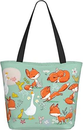 AOOEDM Playing Animals Ladies Shopping Bag 13x11x7in.Le cadeau parfait pour la Saint-Valentin.Cest de la Saint-Valentin pour maman, fille, &eacute;pouse, etc