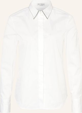 Brunello Cucinelli Brunello Cucinelli Hemdbluse Mit Schmucksteinen weiss