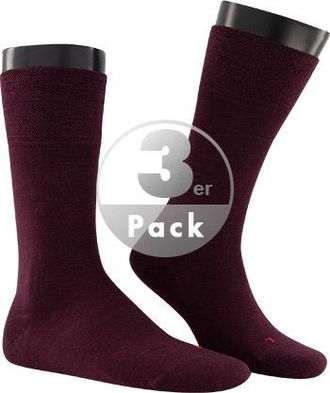 Falke Herren Socken braun Schurwolle unifarben