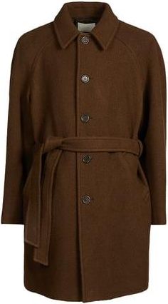 Amomento Manteau en laine m&eacute;lang&eacute;e