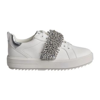 Michael Kors Emmett Fringed Crystal Sneakers - - Shoes - Damen - Wei&szlig; - 38 1/2 EU