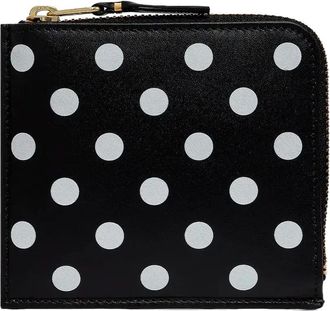 Comme Des Garçons Black Portemonnaie mit Polka Dots - Schwarz