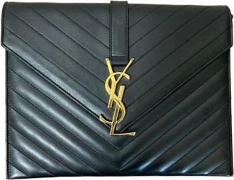 Saint Laurent Pre-owned Sac bandouli&egrave;re en fourrure - Femme - Pre-owned - Noir - Taille: ONE Size