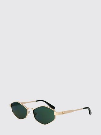 Karl Lagerfeld Lunettes de soleil de forme irr&eacute;guli&egrave;re en m&eacute;tal avec logo grav&eacute;