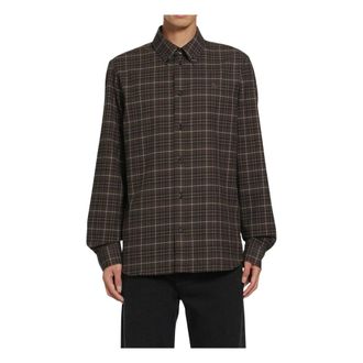 Burberry Check Cotton Shirt - - Shirts - Herren - Braun - M