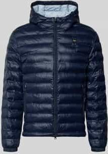 Blauer Steppjacke mit Zweiwege-Rei&szlig;verschluss Modell Charles