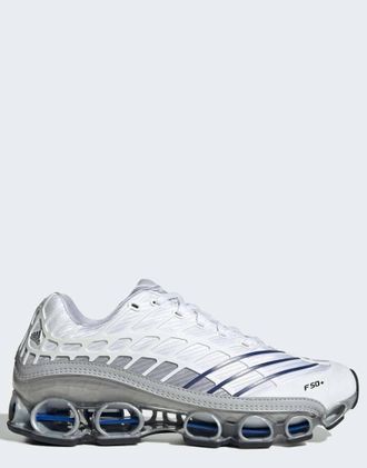 adidas Originals Megaride f50 Schuhe in Cloud White / Lucid Blue-Wei&szlig;