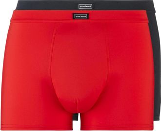 Bruno Banani Herren Shorts rot Mikrofaser/Funktion unifarben