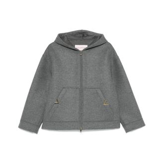Valentino Oversized VLogo Signature Wolljacke - - Jackets - Damen - Grau - M