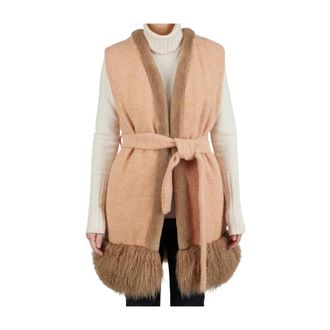 Kiton Nerzmantel - - Jackets - Damen - Beige - S