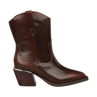 Alma En Pena Stiefel mit niedrigem Absatz - - Shoes - Damen - Braun - 38 EU