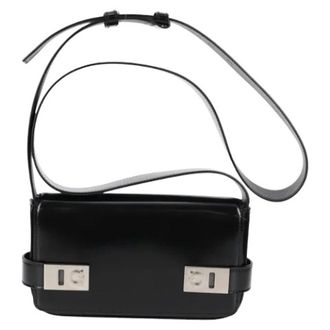 Ferragamo Sac &agrave; bandouli&egrave;re en cuir verni Pre-owned - Femme - Pre-owned - Noir - Taille: ONE Size