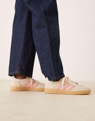 adidas Originals Handball Spezial - Baskets - Beige et rose-Blanc