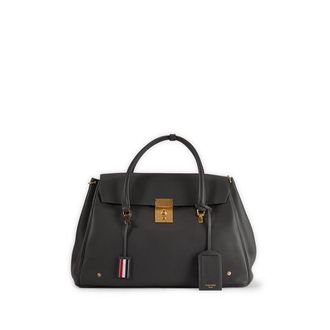 Thom Browne Sac week-end en cuir grain&eacute;