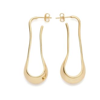 Christophe Lemaire Femme, Accessoires, Jaune, Taille: ONE Size Boucles dOreilles Goutte Or