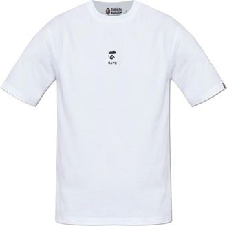 A Bathing Ape A Bathing Ape, Homme, Tops, Blanc, Taille: XL T-shirt avec logo