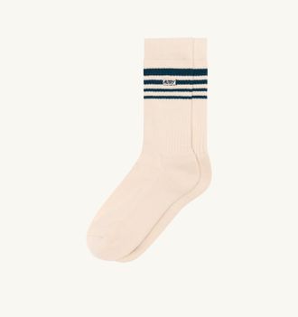 Autry CHAUSSETTES JACQUARD AVEC LOGO A RAYURES UNISEX