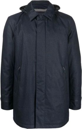 Herno Manteau droit - Homme - Manteaux - Bleu - Taille: 4XL