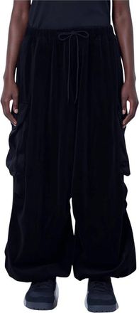 Yohji Yamamoto Cordhose aus Samt-Cord - - Trousers - Damen - Schwarzk - S
