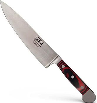 Gude Solingen - Kochmesser geschmiedet, 21 cm, Micarta, ALPHA MIKARTA, K&uuml;chenmesser, Doppelkropf, Handmade Germany