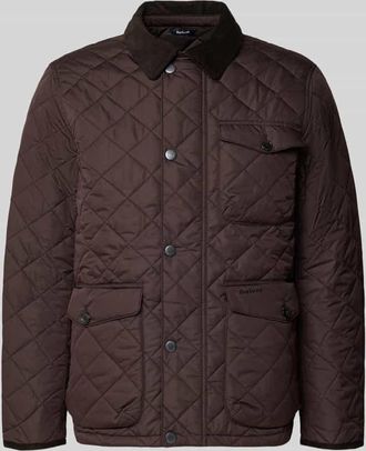 Barbour Regular Fit Steppjacke mit Kontrastkragen Modell HORNBY