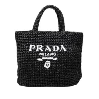 Prada Sac cabas pr&eacute;-achet&eacute; en crochet de viscose - Femme - Pre-owned - Noir - Taille: ONE Size