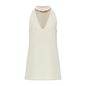 Valentino Garavani V-Ausschnitt Kleid - - Dresses - Damen - Beige - S