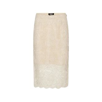 Rotate Rotate Birger Christensen, Femme, Jupes, Beige, Taille: 36 FR Midi Skirts