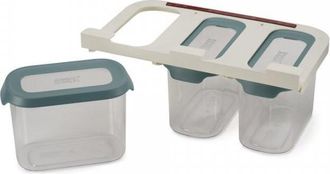 Joseph Joseph CupboardStore 3-teiliges Aufbewahrungsset f&uuml;r den Platz unter dem Regal (3 x 1,3L) - Blau