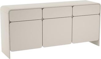 Selsey Kaschmirfarbene Kommode 156 cm Stilvolles Sideboard Schlafzimmer Soft-Close T&uuml;ren Viel Stauraum mit Schubladen Zeitgem&auml;&szlig;es Design Robuste PVC-Kanten W