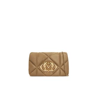 Love Moschino Femme, Sacs, Beige, Taille: ONE Size Sac en Velours Gaufr&eacute;