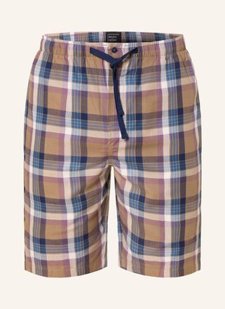 Schiesser Schlafshorts Mix+Relax braun