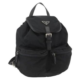 Prada Pre-owned Lederrucksack - - Pre-owned - Damen - Schwarzk - ONE SIZE