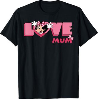 Disney Minnie Mouse Love Mum Muttertag T-Shirt