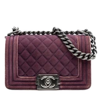 Chanel Pre-owned This Boy Flap - Femme - Pre-owned - Violet - Taille: ONE Size