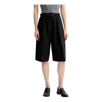 Simona Corsellini Culotte mit G&uuml;rtel - - Shorts - Damen - Schwarzk - M