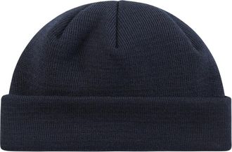 Hanseheld Strickm&uuml;tze Seeb&auml;r Merino Dockerm&uuml;tze kurz flach - Dunkelblau | Seemannsm&uuml;tze | Mulesingfrei | Feinstrick | Made in Germany