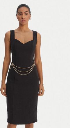 Fracomina Coctailkleid FR26SD2017W42901 Schwarz Slim Fit