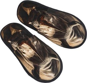 Generic Rhinoc&eacute;ros En Col&egrave;re Femme Homme Pantoufles Doux Slippers L&eacute;g&egrave;res Chaussons Pour Maison Ext&eacute;rieur Hiver M