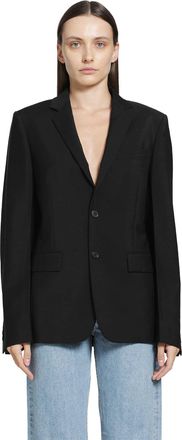 Fendi Black Kid Mohair Blazer