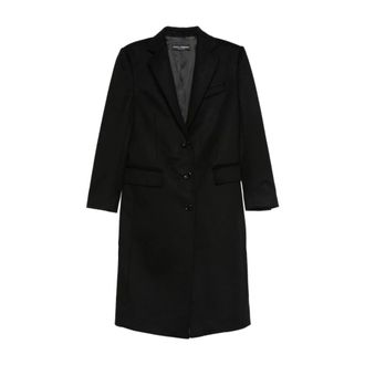 Dolce & Gabbana Einreiher-Mantel - - Coats - Damen - Schwarzk - XL