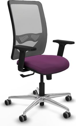 Piqueras y Crespo Drehbarer Schreibtischstuhl mit Rollen Zulema mit 2D-Armen, h&ouml;henverstellbare Lendenwirbelst&uuml;tze, ausgestattet mit 3 Positionen und Schneidschaum, Gra