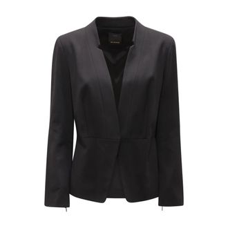 Pinko Pinko, Femme, Vestes, Noir, Taille: 42 FR Biblioteca Wo Jacket