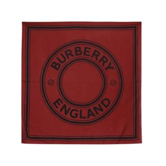 Burberry Foulard carr&eacute; Roundel - Femme - Accessoires - Rouge - Taille: ONE Size