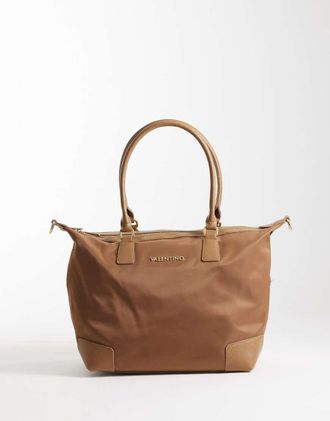 Valentino Jenny Re - Cabas en nylon - Marron-Brown