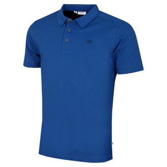 Calvin Klein Herren Campus 3 Knopf Polo Hemd - Dresdner Blaues Tarnmuster - XXXL