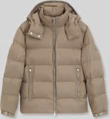 HUGO BOSS Regular Fit Daunenjacke mit abnehmbarer Kapuze