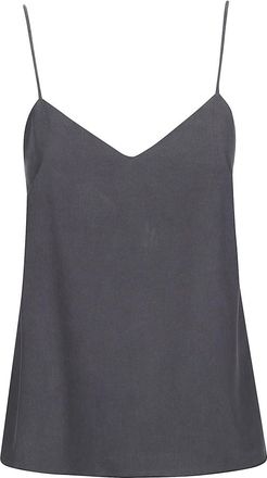 Max Mara Femme, Tops, Bleu, Taille: 38 FR Mxmunghia Silk Canvas Top